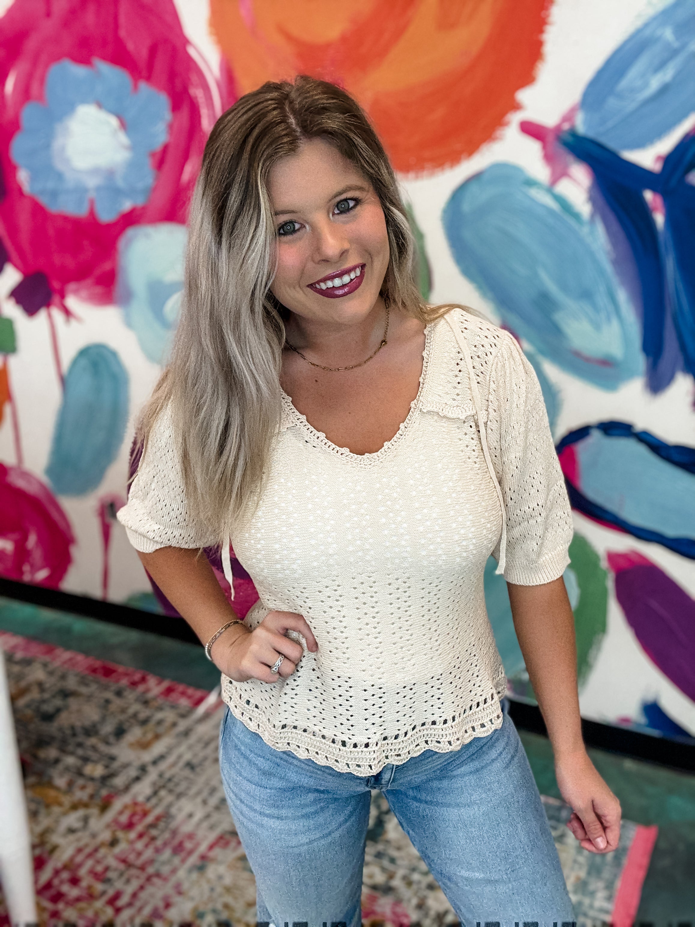 Whipped Air Top - Oatmeal – Re-Fabbed Boutique
