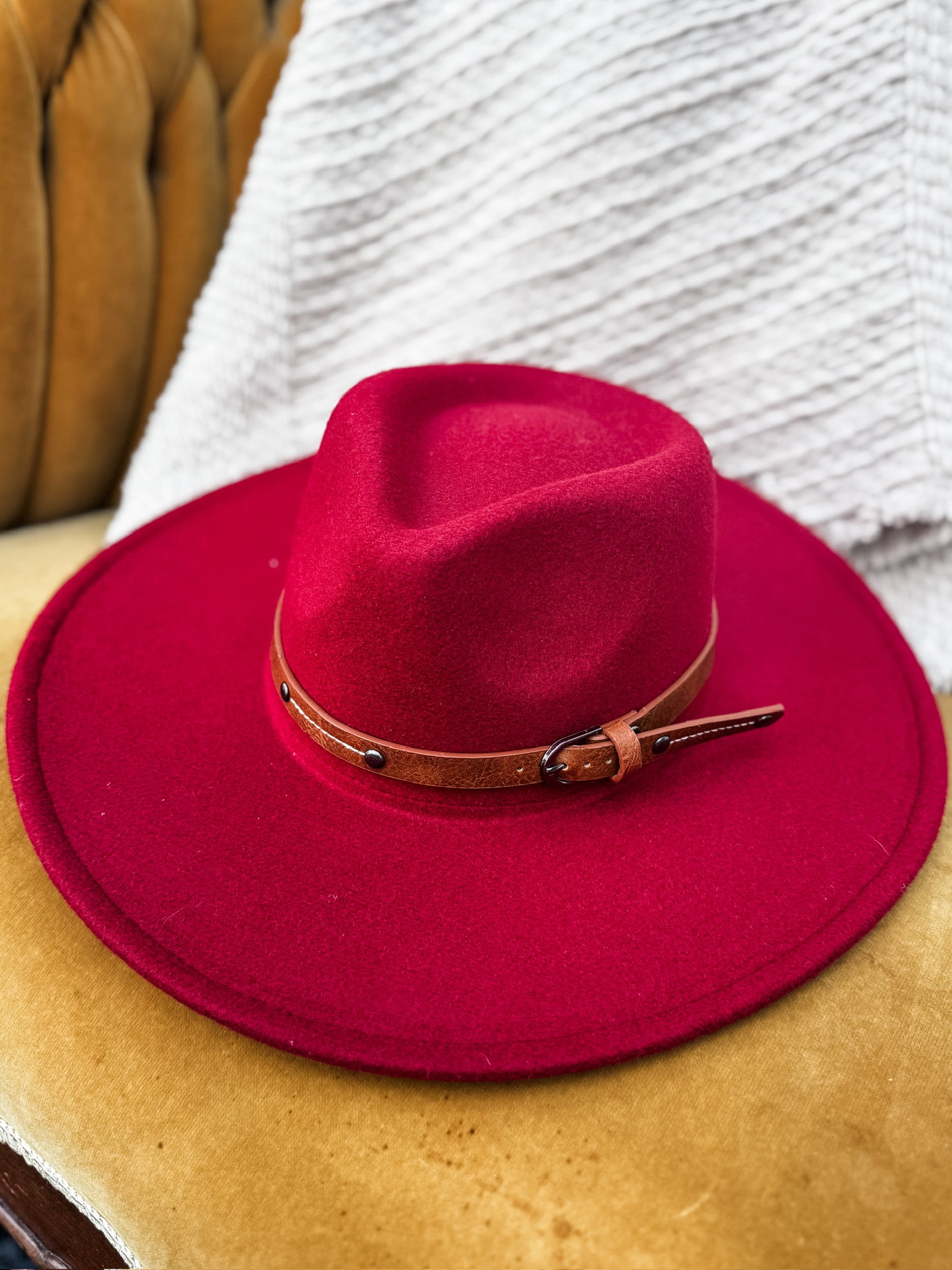Bramble Brim Hat - Wine – Re-Fabbed Boutique