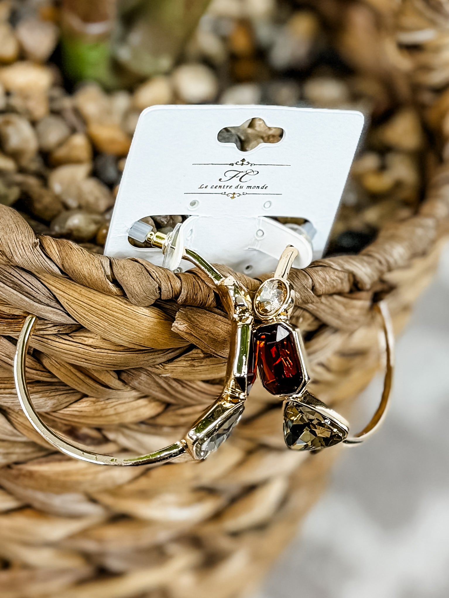 Stone & Shine Hoops – Re-Fabbed Boutique