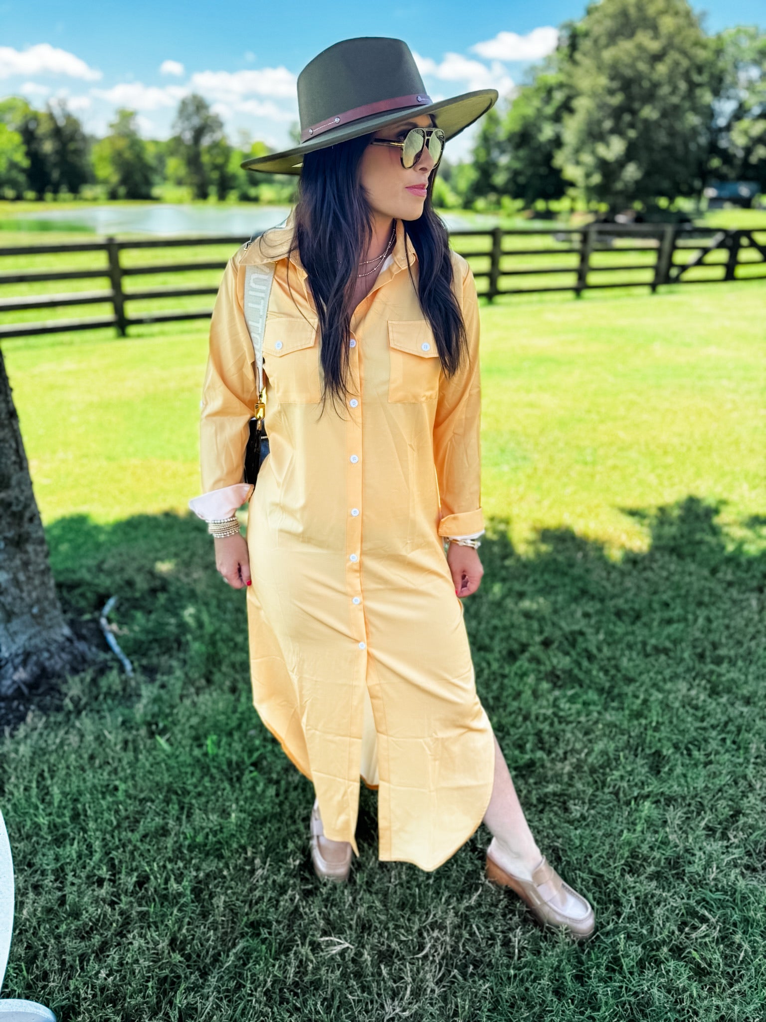 Classic Ease Dress - Yellow – Re-Fabbed Boutique